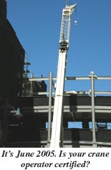 Time's Up! DOSH Now Checking Employers for Crane Operator Certification ...