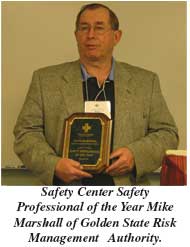 Safety Center Honors - | CAL-OSHA Reporter