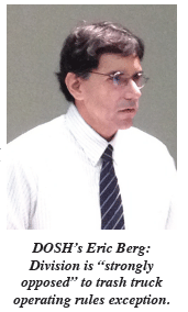 DOSH: Exception to ANSI on Waste Trucks “Undermines” Enforcement ...