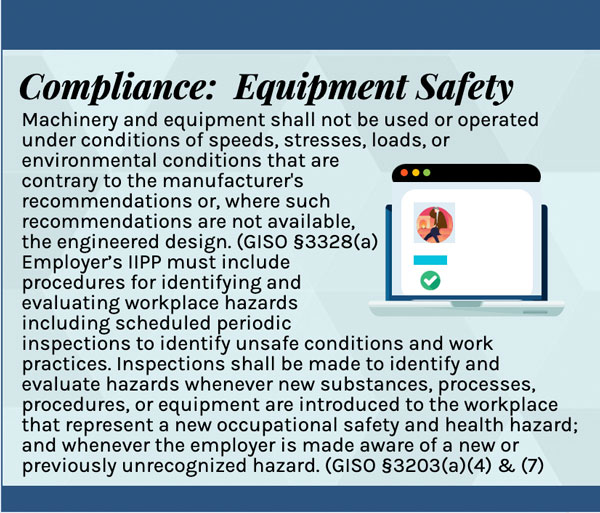 Compliance-equipment-safety - | CAL-OSHA Reporter