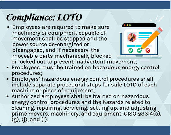 Compliance-Loto - | CAL-OSHA Reporter