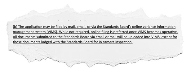 Revising Variance Rules - | CAL-OSHA Reporter